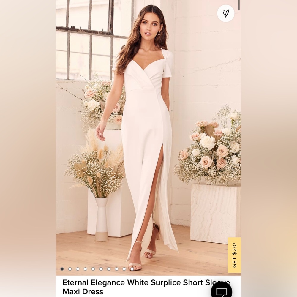 Lulus White Maxi Dress! - Gem